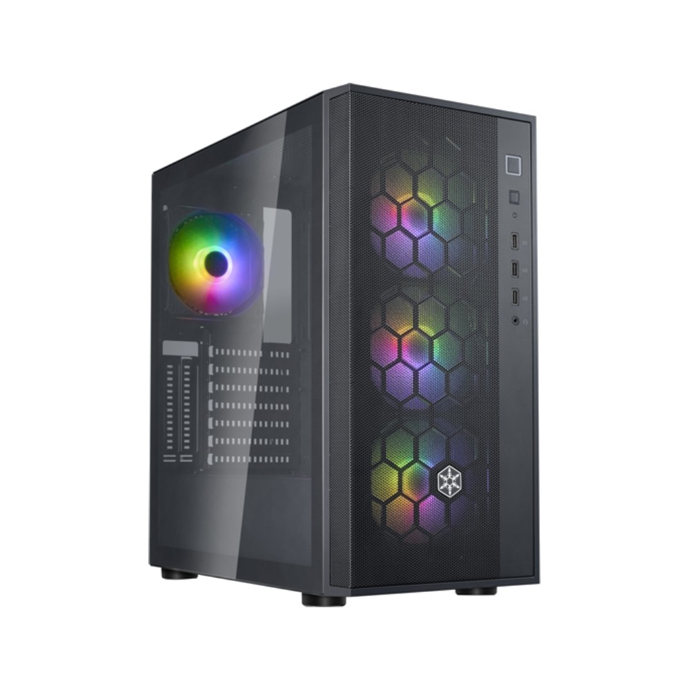 เคสคอมพิวเตอร์ SilverStone Computer Case FARA R1 V2 PRO ARGB Black