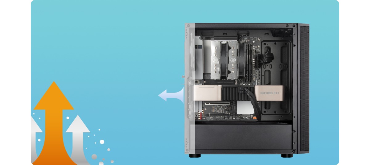 เคสคอมพิวเตอร์ SilverStone Computer Case FARA R1 V2 PRO ARGB Black