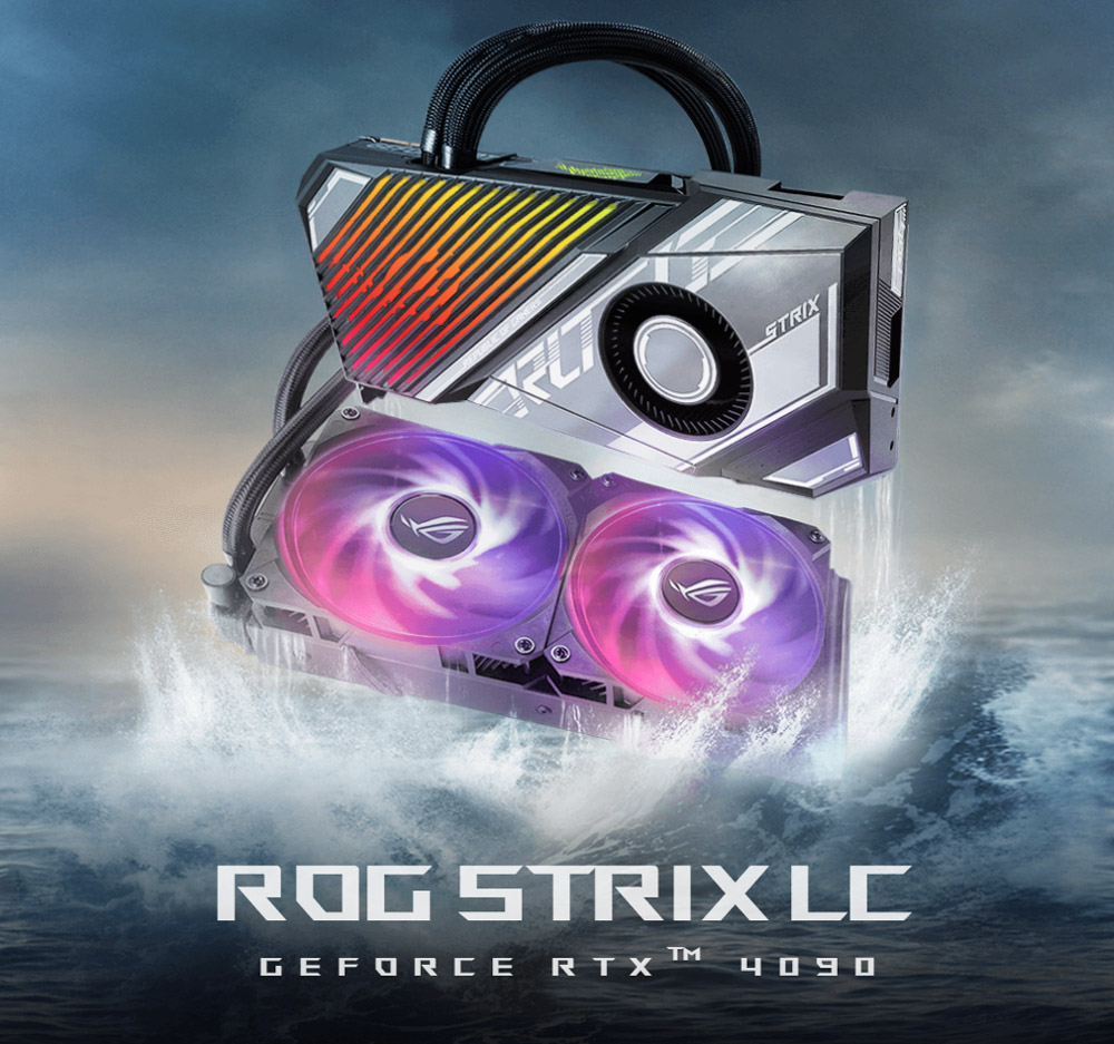 การ์ดจอ ASUS VGA ROG-STRIX-LC-RTX4090-O24G-GAMING 24GB GDDR6X 384-bit