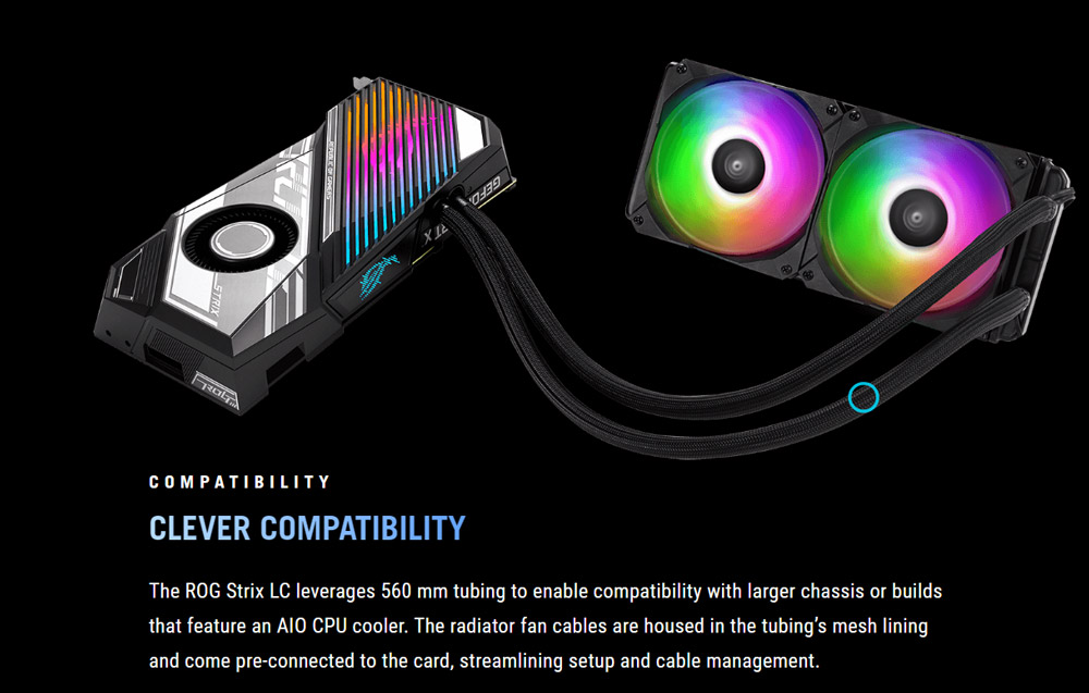 การ์ดจอ ASUS VGA ROG-STRIX-LC-RTX4090-O24G-GAMING 24GB GDDR6X 384-bit