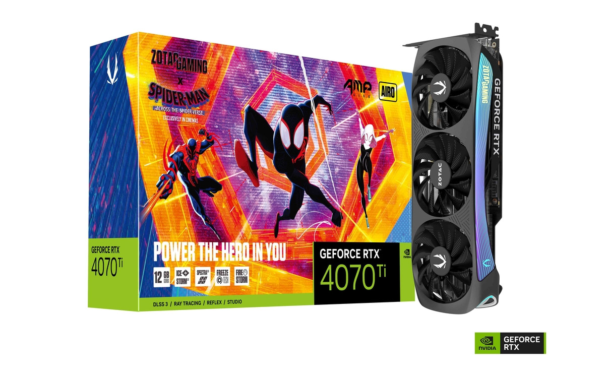 กราฟฟิคการ์ดรุ่นพิเศษ ZOTAC VGA GAMING GeForce RTX 4070 Ti AMP AIRO ...