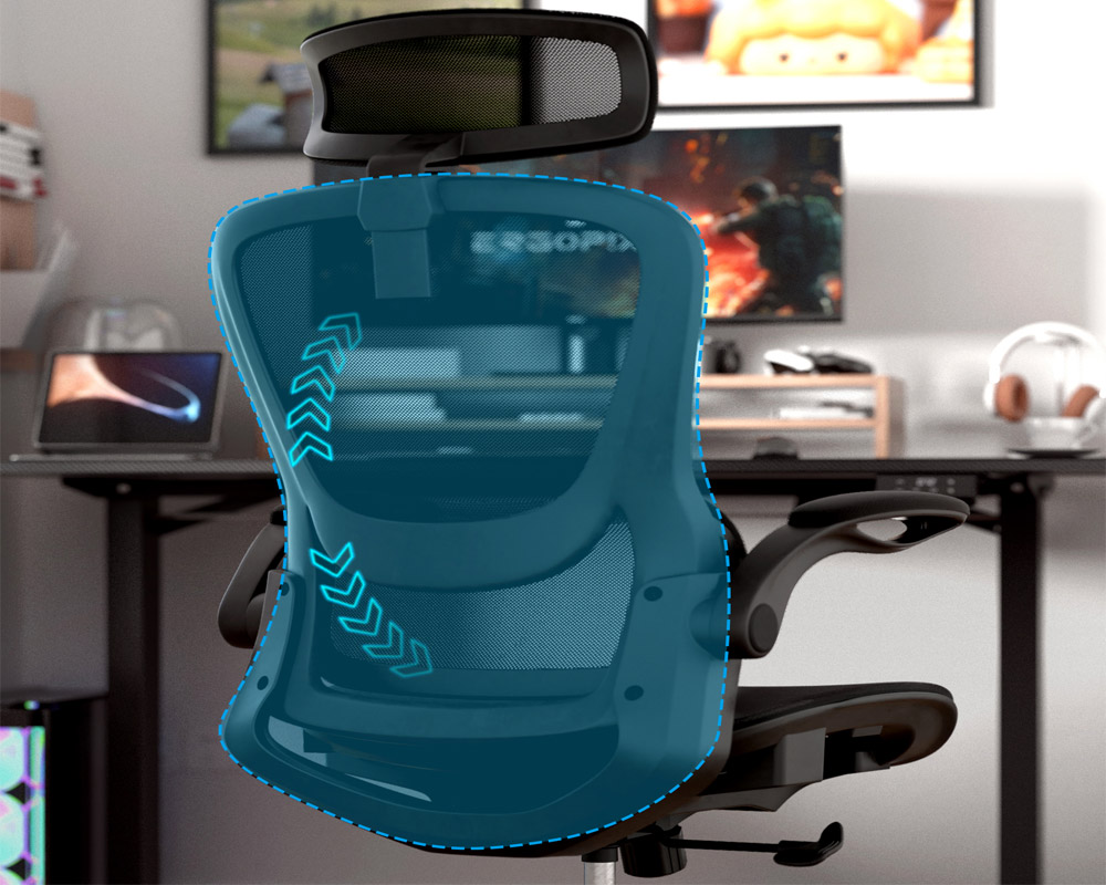 เก้าอี้เพื่อสุขภาพ Ergo Pixel Ergonomic Chair Virtuoso Solida White