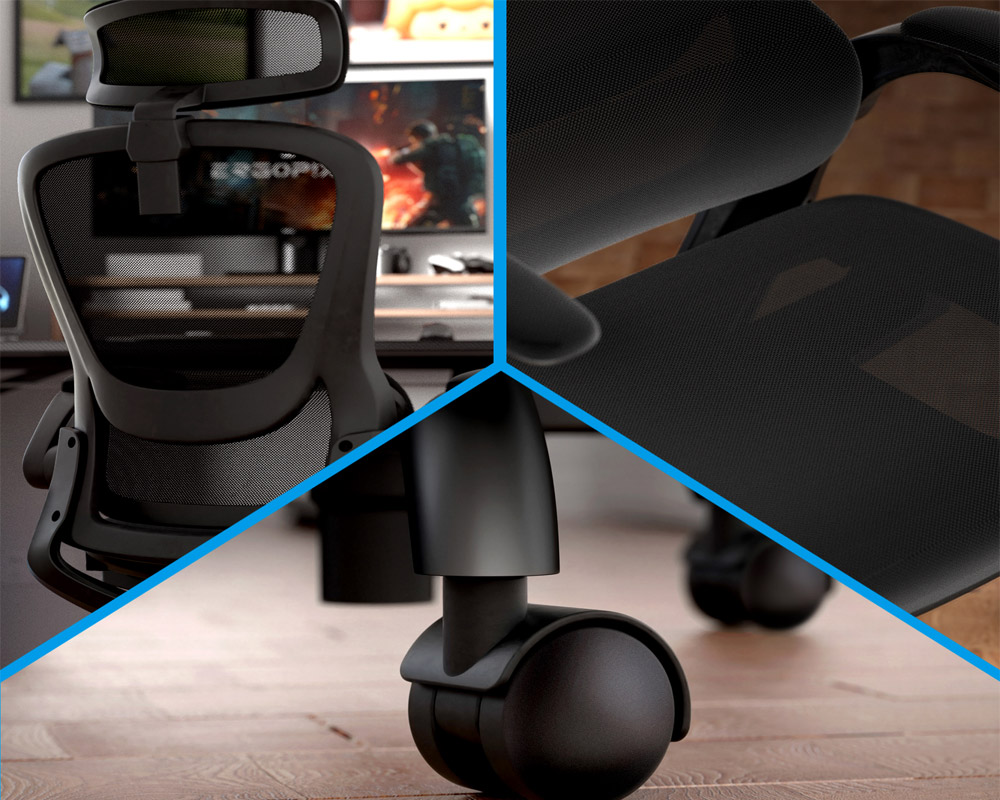 เก้าอี้เพื่อสุขภาพ Ergo Pixel Ergonomic Chair Virtuoso Solida White