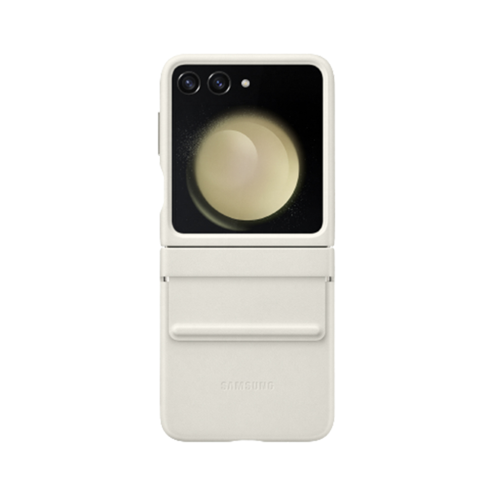 Samsung Case Flap ECO-Leather Case Flip5 Cream