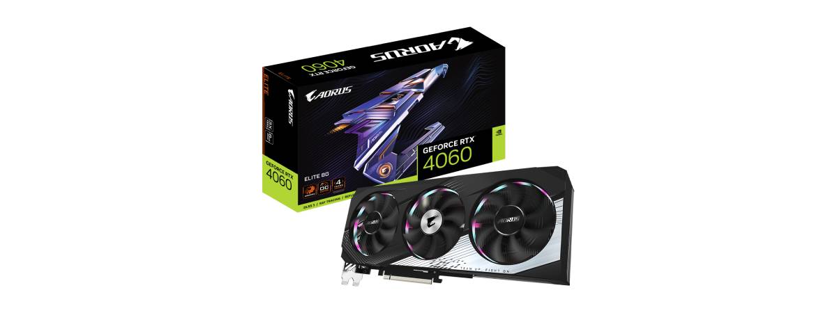 การ์ดจอ GIGABYTE VGA GeForce RTX 4060 AORUS Elite (rev1.0) 8GB GDDR6 ...