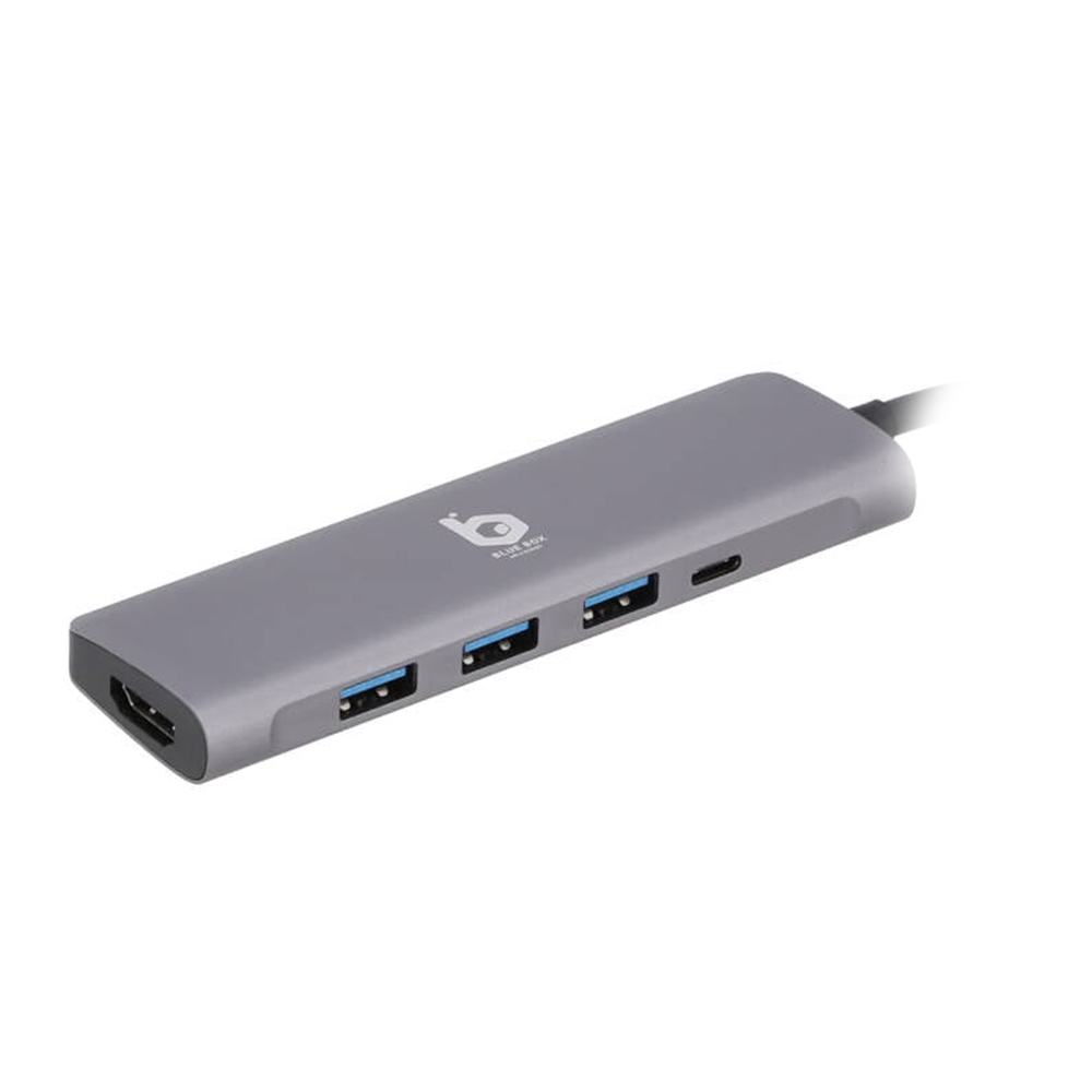 Blue Box Port Hub Usb Type C Hub 5 In 1 Multifunction Converter