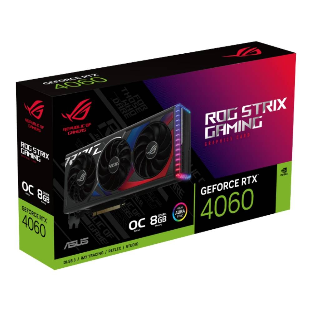 การ์ดจอ ASUS VGA ROG-STRIX-RTX4060-O8G-GAMING 8GB GDDR6 128-bit