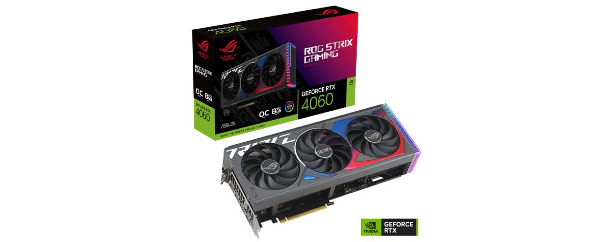 การ์ดจอ ASUS VGA ROG-STRIX-RTX4060-O8G-GAMING 8GB GDDR6 128-bit