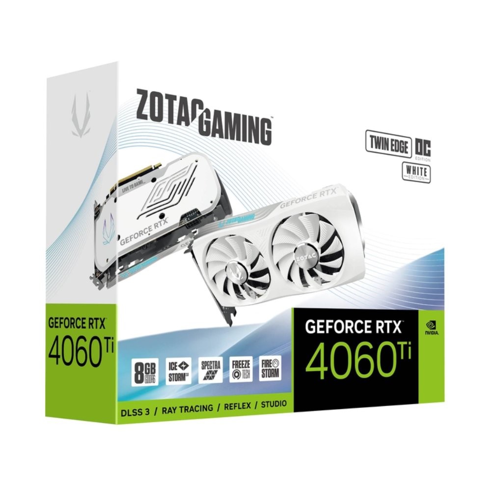 การ์ดจอ ZOTAC GAMING VGA RTX 4060 Ti Twin Edge OC White Edition 8GB ...