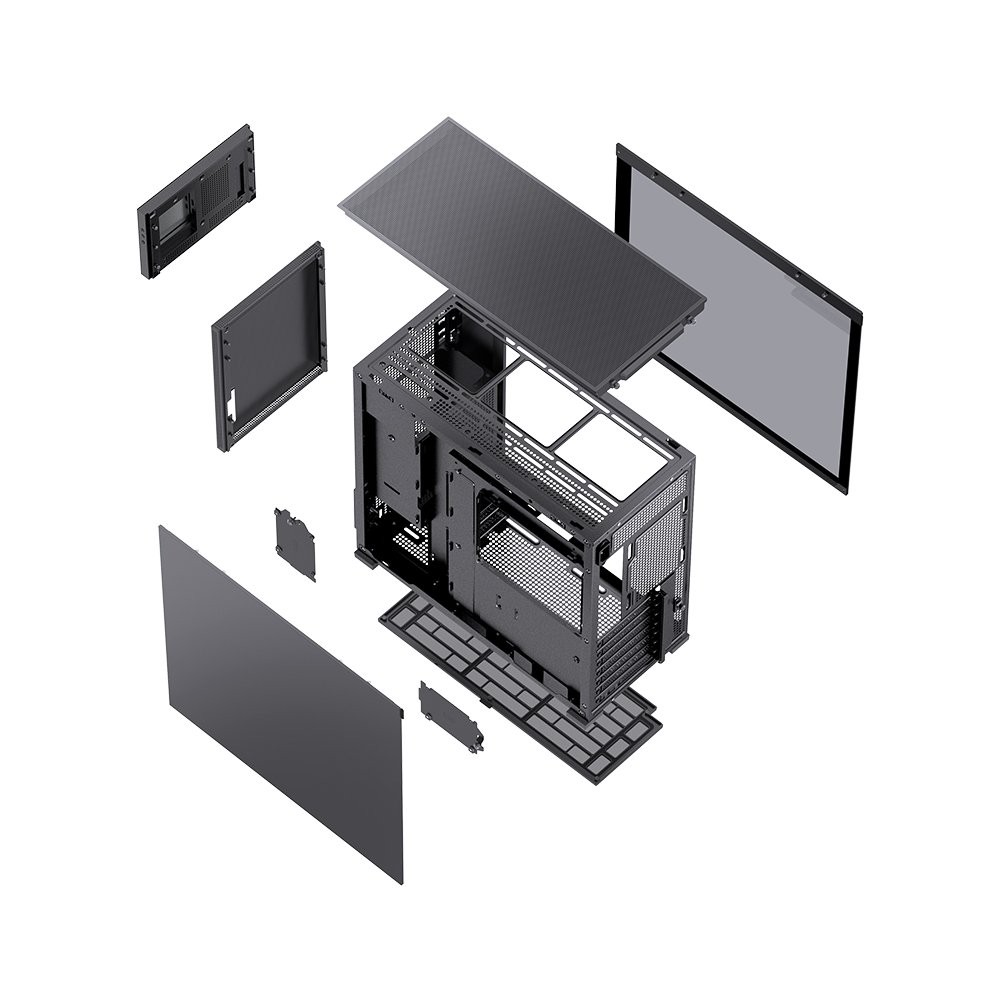 เคสคอมพิวเตอร์ Jonsbo Computer Case D41 MESH SCREEN Black
