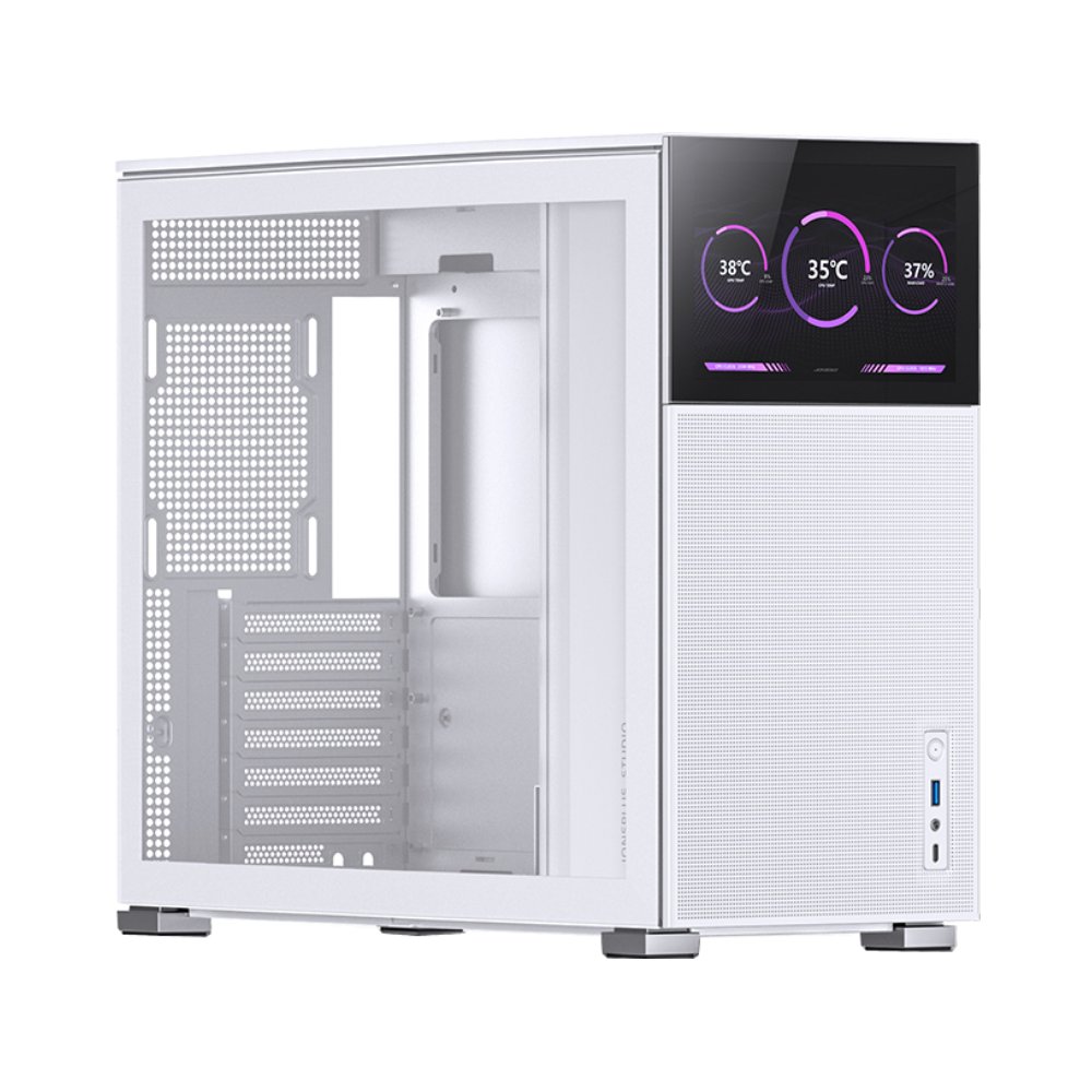 เคสคอมพิวเตอร์ Jonsbo Computer Case D41 MESH SCREEN White