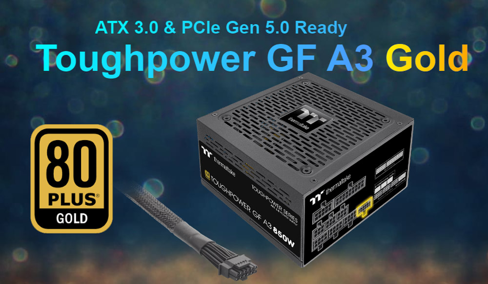 พาวเวอร์ซัพพลาย Thermaltake Power Supply Toughpower GF A3 850Watt 80 Plus Gold - 10Year