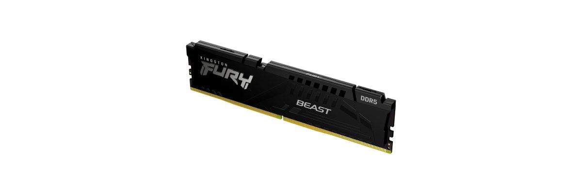 แรมพีซี Kingston Ram PC DDR5 32GB/5200MHz.CL40 (32GBx1) FURY Beast (Black)