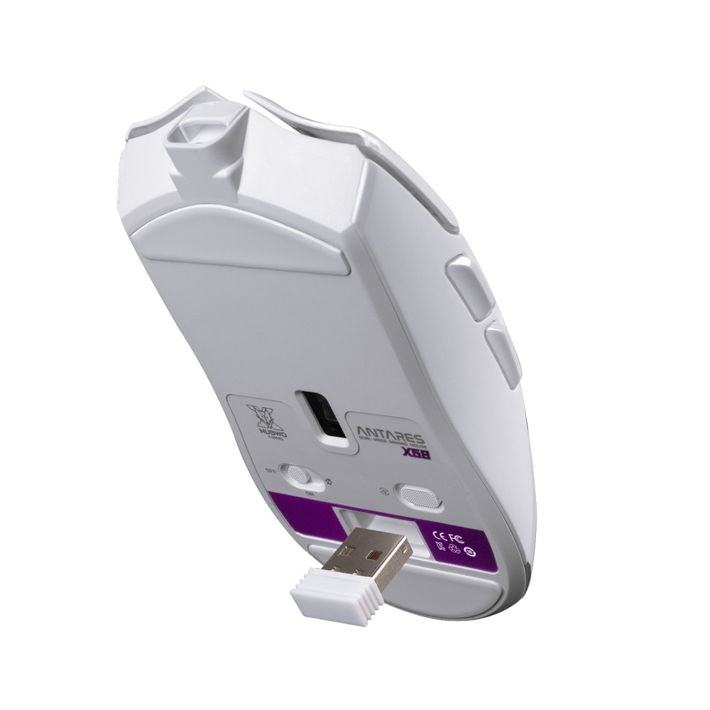เมาส์เกมมิ่ง Nubwo Gaming Mouse X58 Antares Dual Mode White