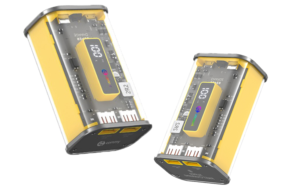 พาวเวอร์เเบงค์ COMMY ความจุ 10000 mAh P10 Yellow