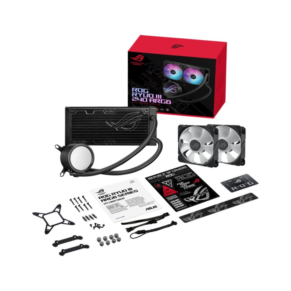 ชุดระบายความร้อนซีพียู Asus CPU Liquid Cooling ROG Ryuo III 240 ARGB Black