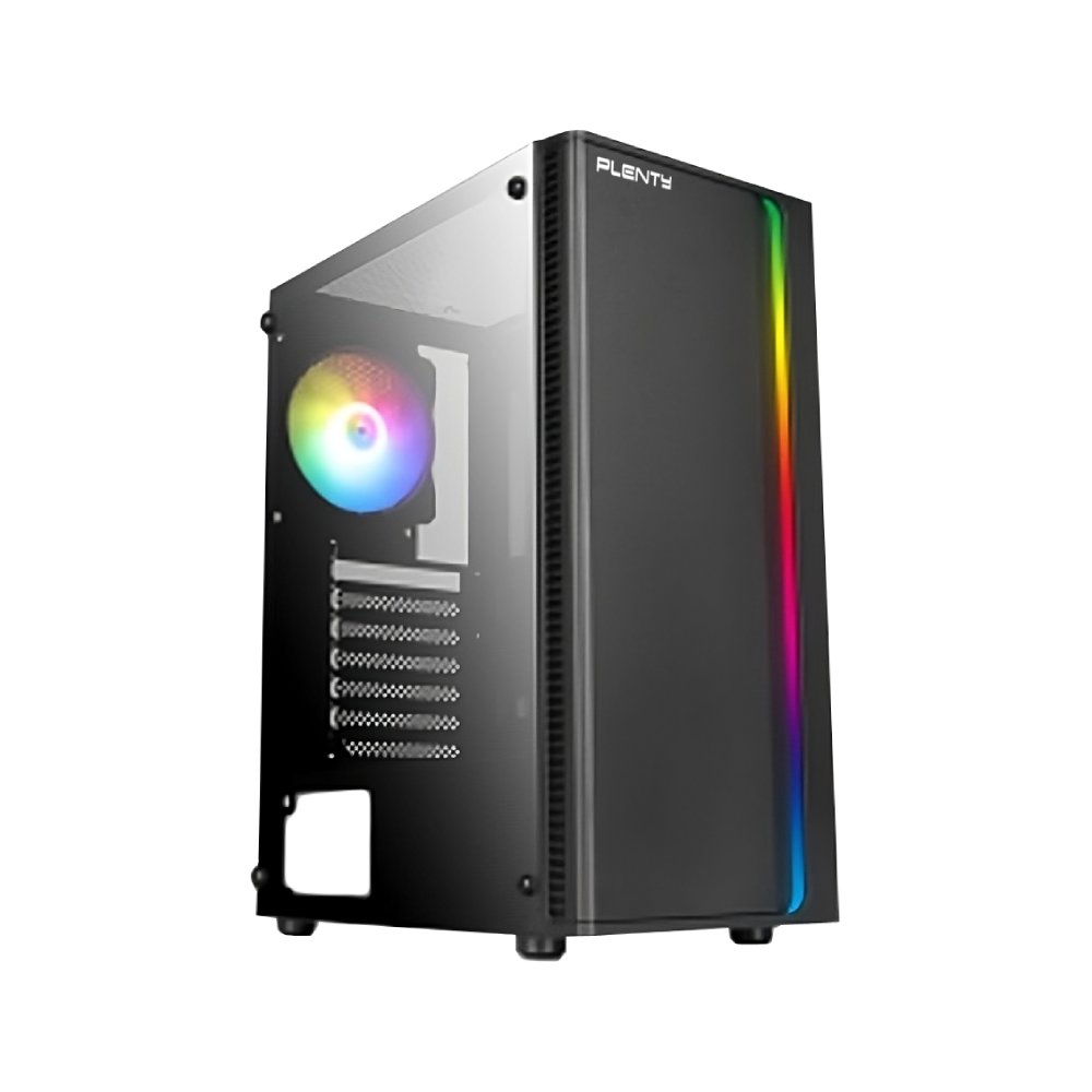 เคสคอมพิวเตอร์ Plenty Computer Case T20 FIX Rainbow Black