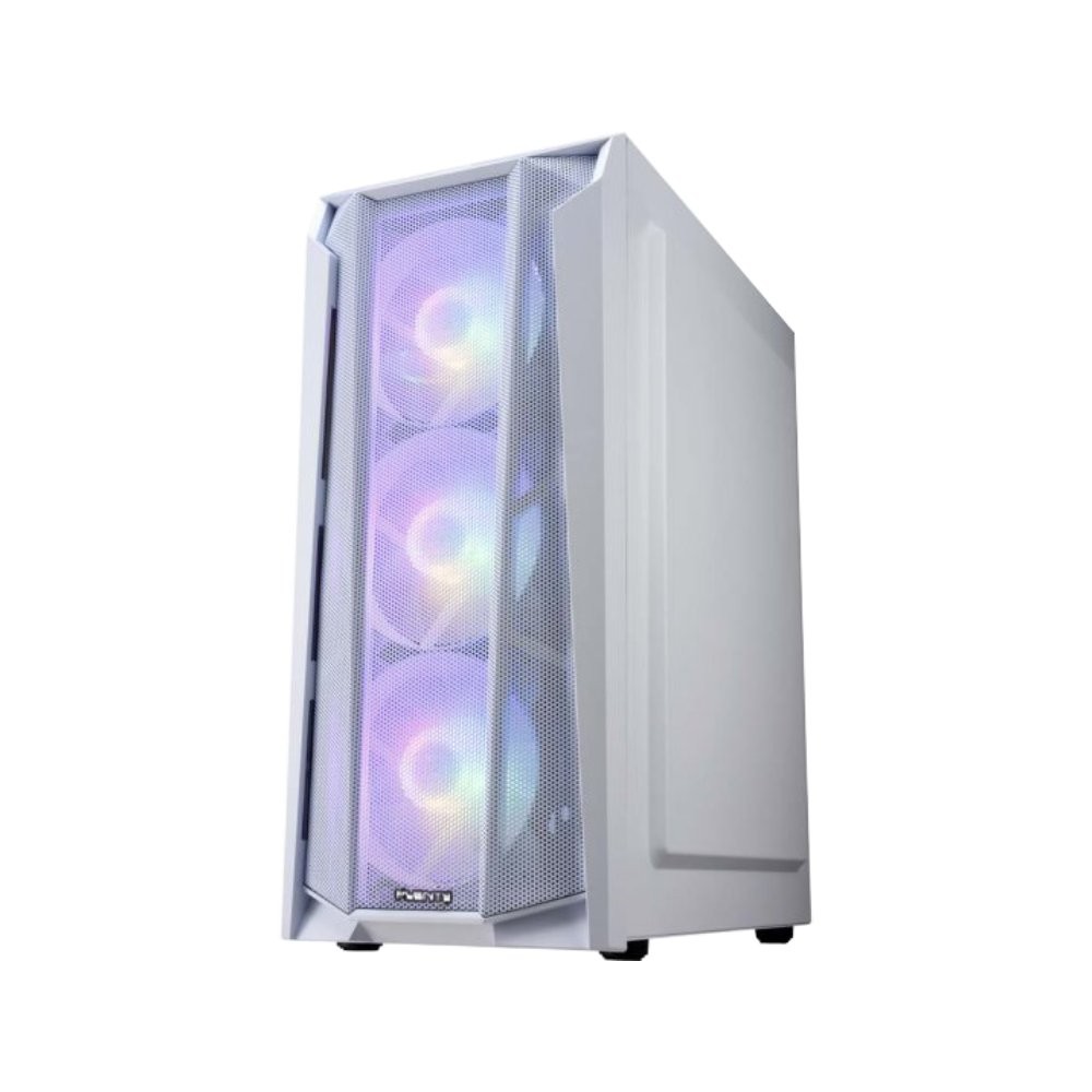เคสคอมพิวเตอร์ Plenty Computer Case CR19 FIX Rainbow White
