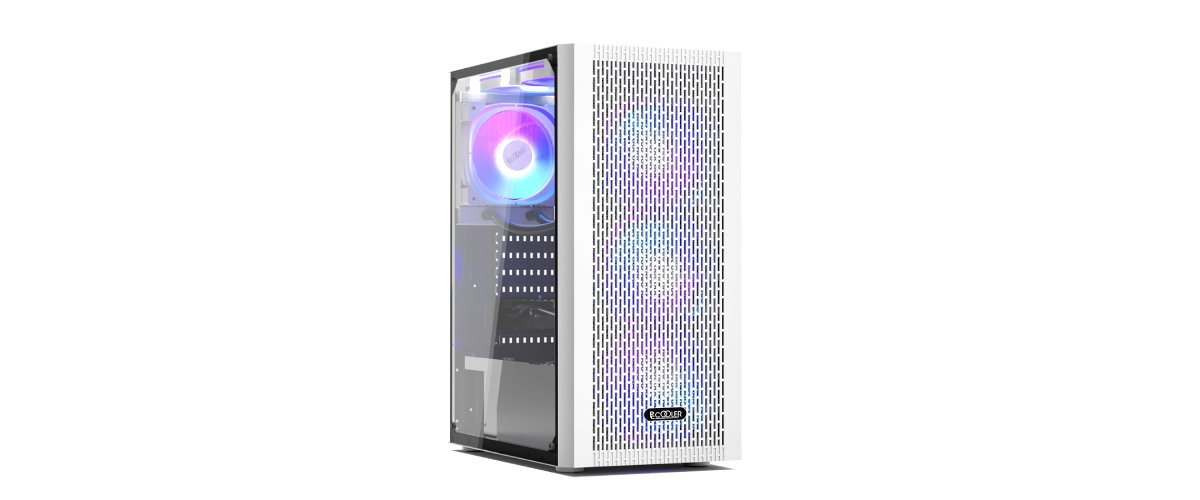 เคสคอมพิวเตอร์ PC Cooler Computer Case MA100 MESH White