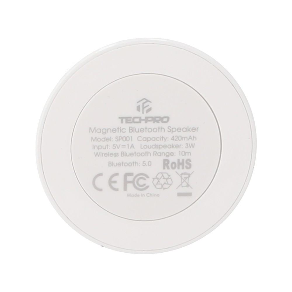 ลำโพงบลูทูธ TECHPRO Magnetic (SBTTP001) สี White