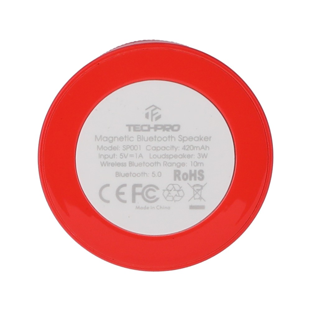 ลำโพงบลูทูธ TECHPRO Magnetic (SBTTP001) สี Red