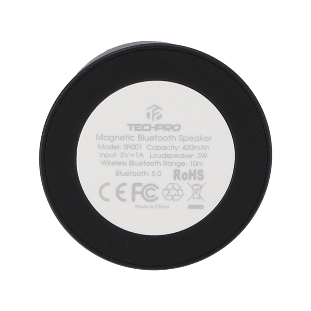 ลำโพงบลูทูธ TECHPRO Magnetic (SBTTP001) สี Black
