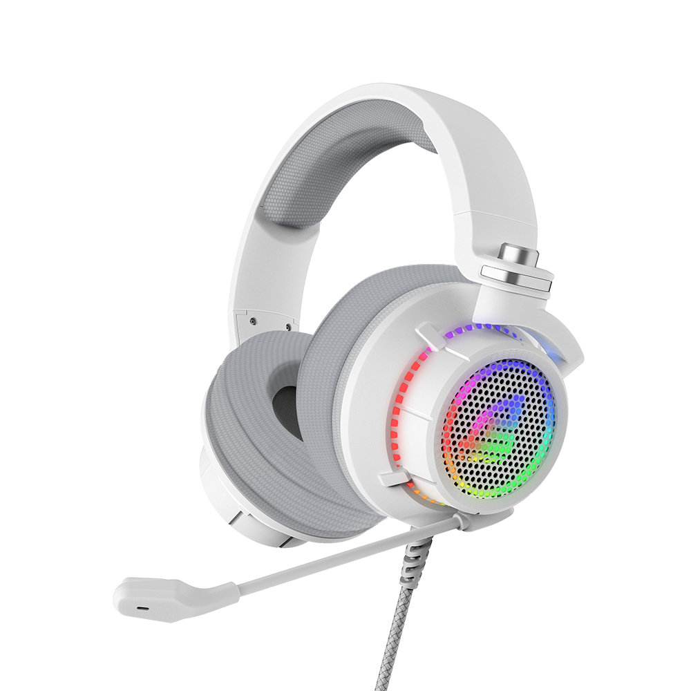 ซิกโน่ หูฟังเกมมิ่ง HP-836 WARDORF Stereo RGB White | Makro PRO