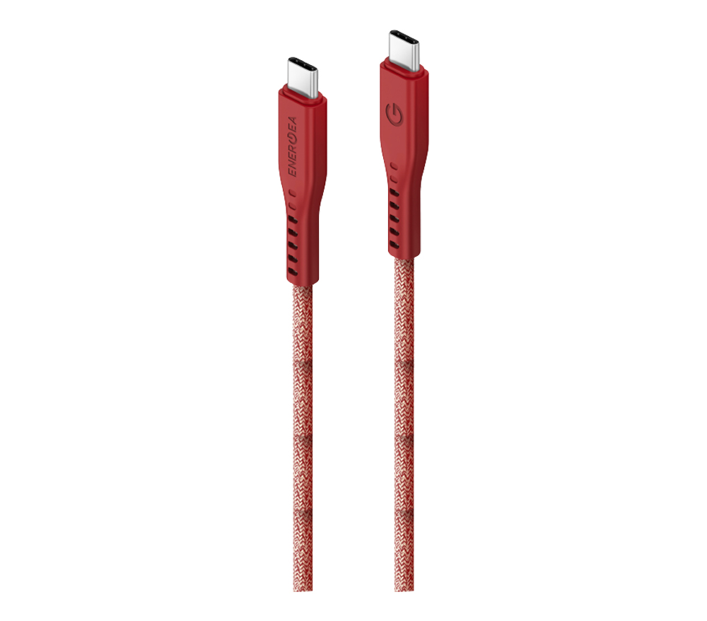 ENERGEA สายชาร์จ USB-C to USB-C Cable 240W with MCT 1.5M Red