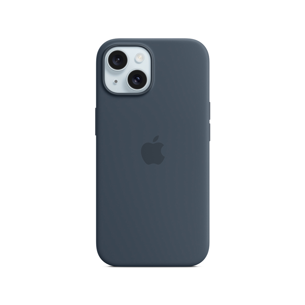 Apple iPhone 15 Silicone Case with MagSafe - Storm Blue