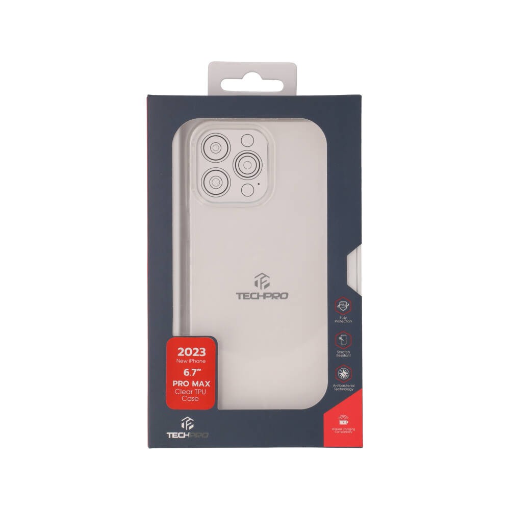 TECHPRO เคส iPhone 15 Pro Max Clear