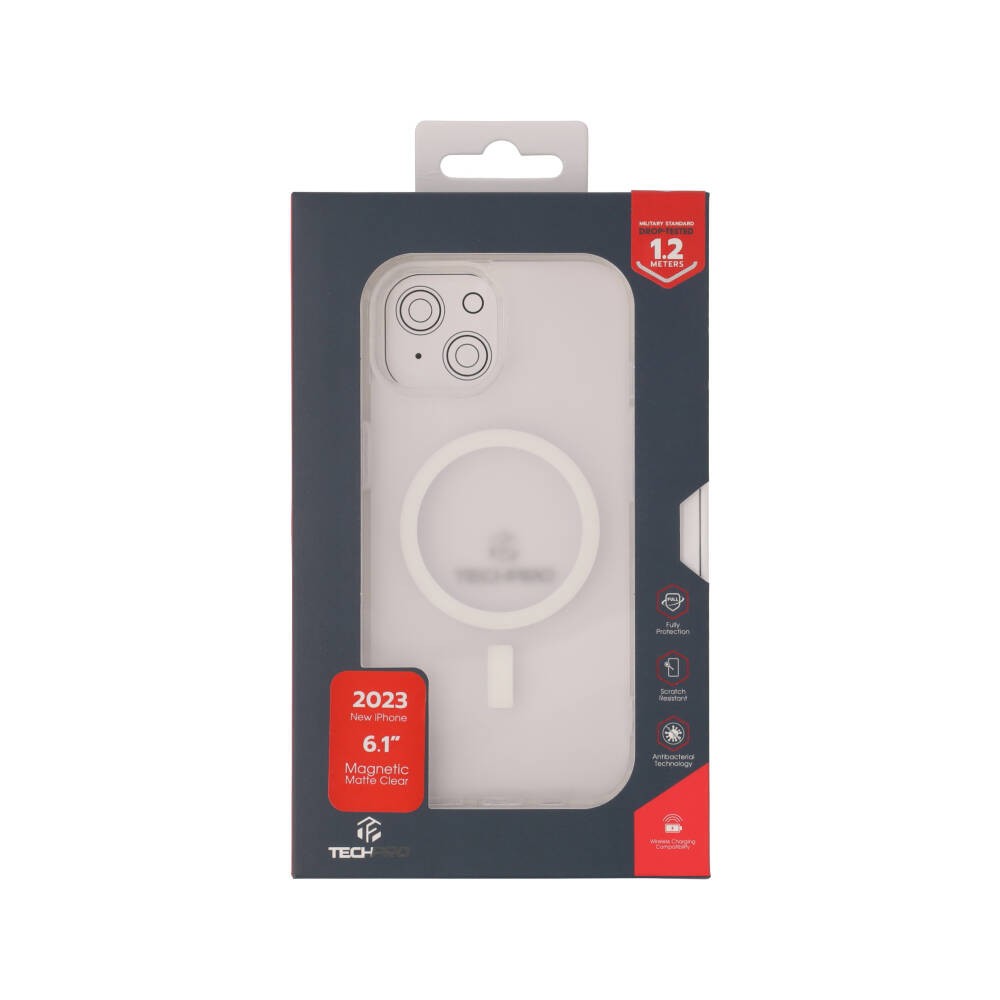 TECHPRO เคส iPhone 15 Plus Matte Clear with Magnetic