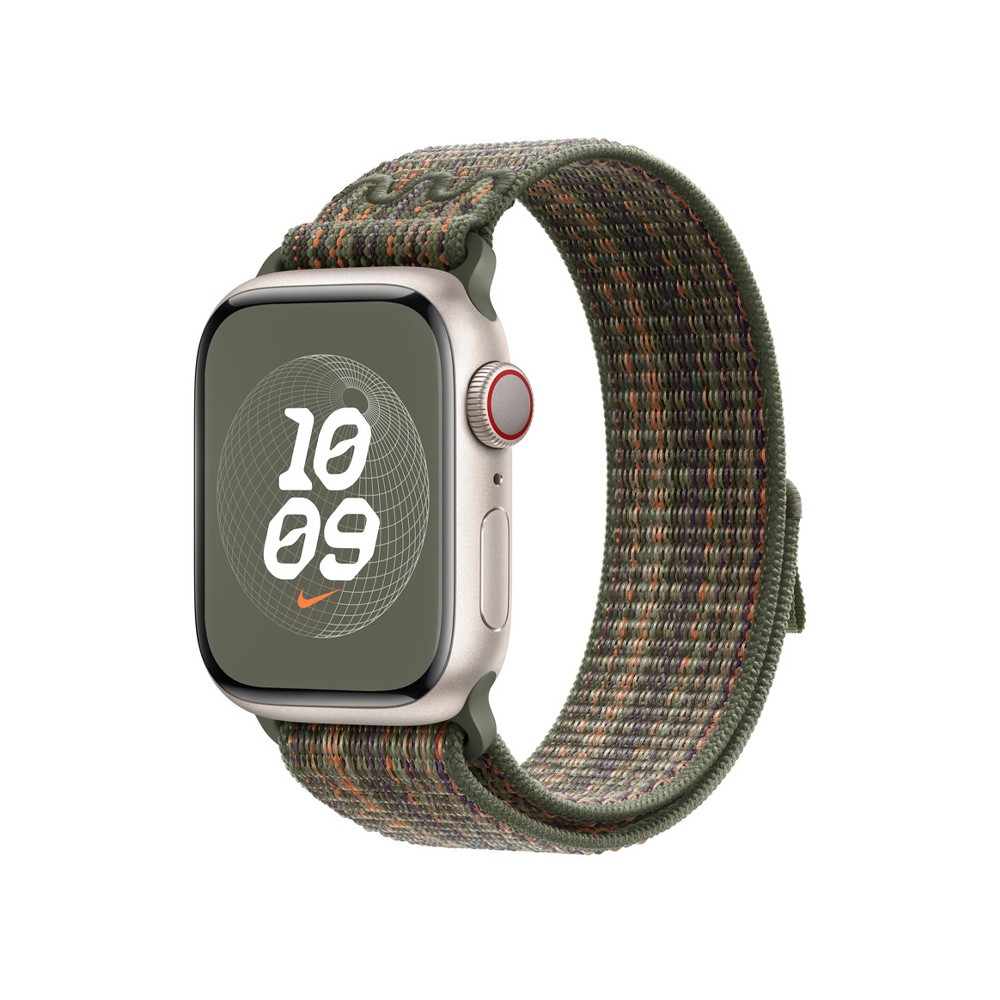 Apple Watch 41mm Sequoia/Orange Nike Sport Loop