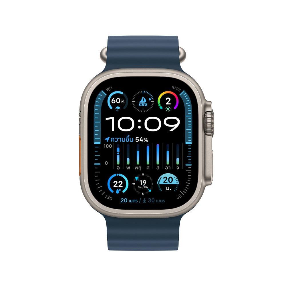 สายแอปเปิ้ลวอชของแท้ Apple Watch 49mm Blue Ocean Band Extension