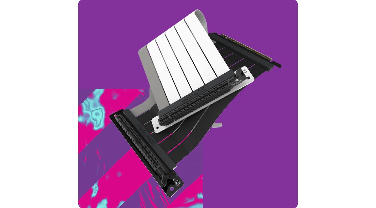 สายเคเบิลไรเซอร์ CoolerMaster Accessories Computer Case Riser Cable PCI ...