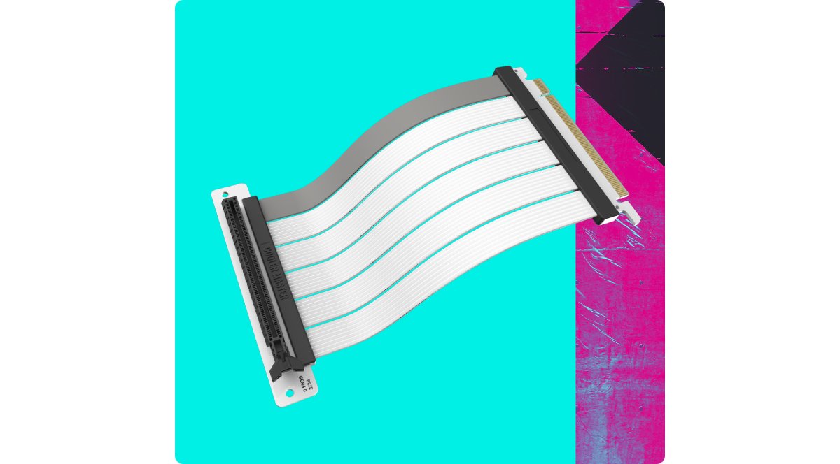 สายเคเบิลไรเซอร์ CoolerMaster Accessories Computer Case Riser Cable PCI ...