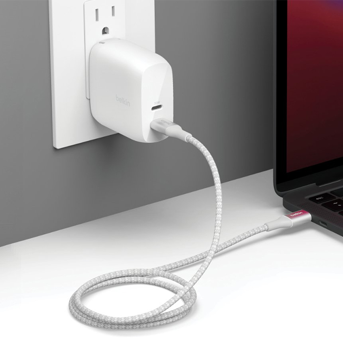 สายชาร์จ Belkin Cable BOOST CHARGE Braided USB-C to USB-C PD 2M.