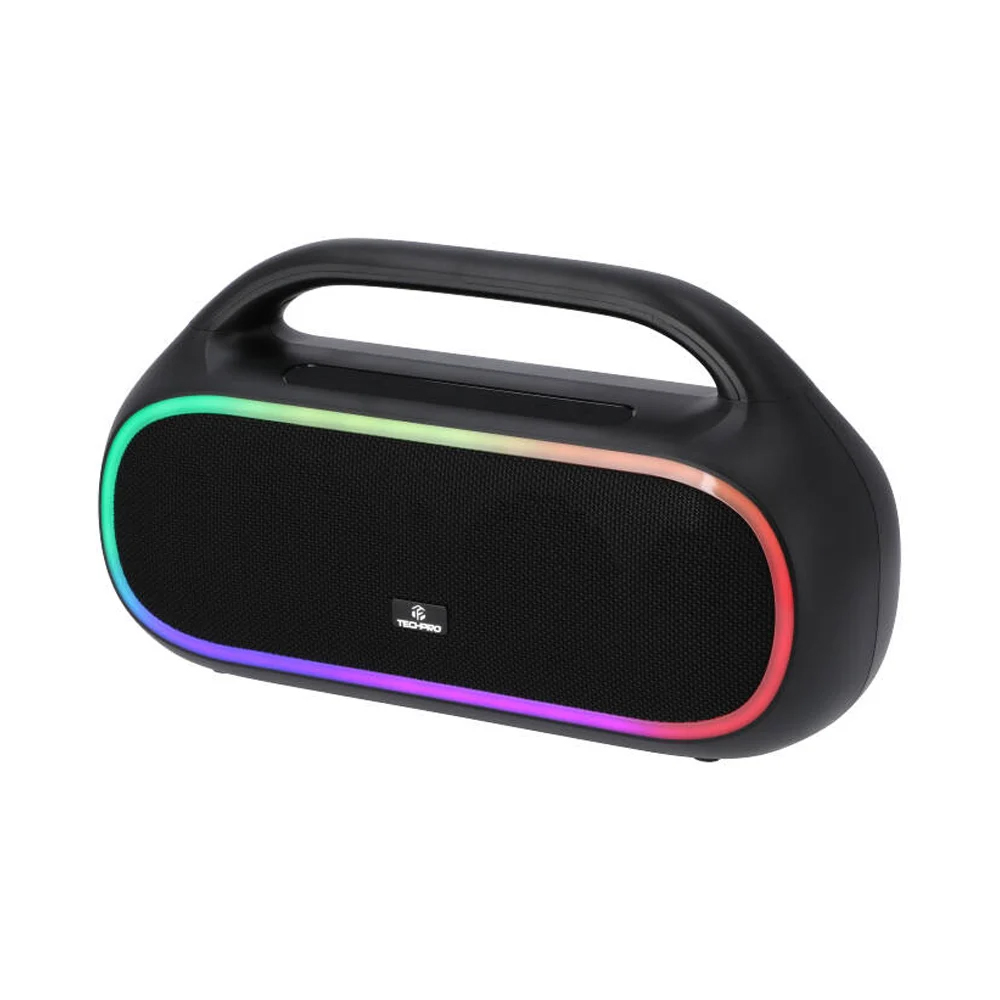 ลำโพงบลูทูธ TECHPRO Bluetooth Speaker LED Party Black