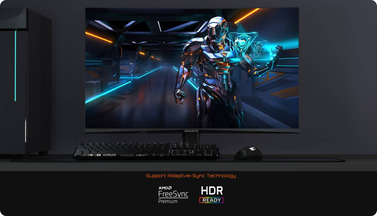 จอมอนิเตอร์ GIGABYTE GS32QC Gaming Monitor (VA 165Hz Curved)