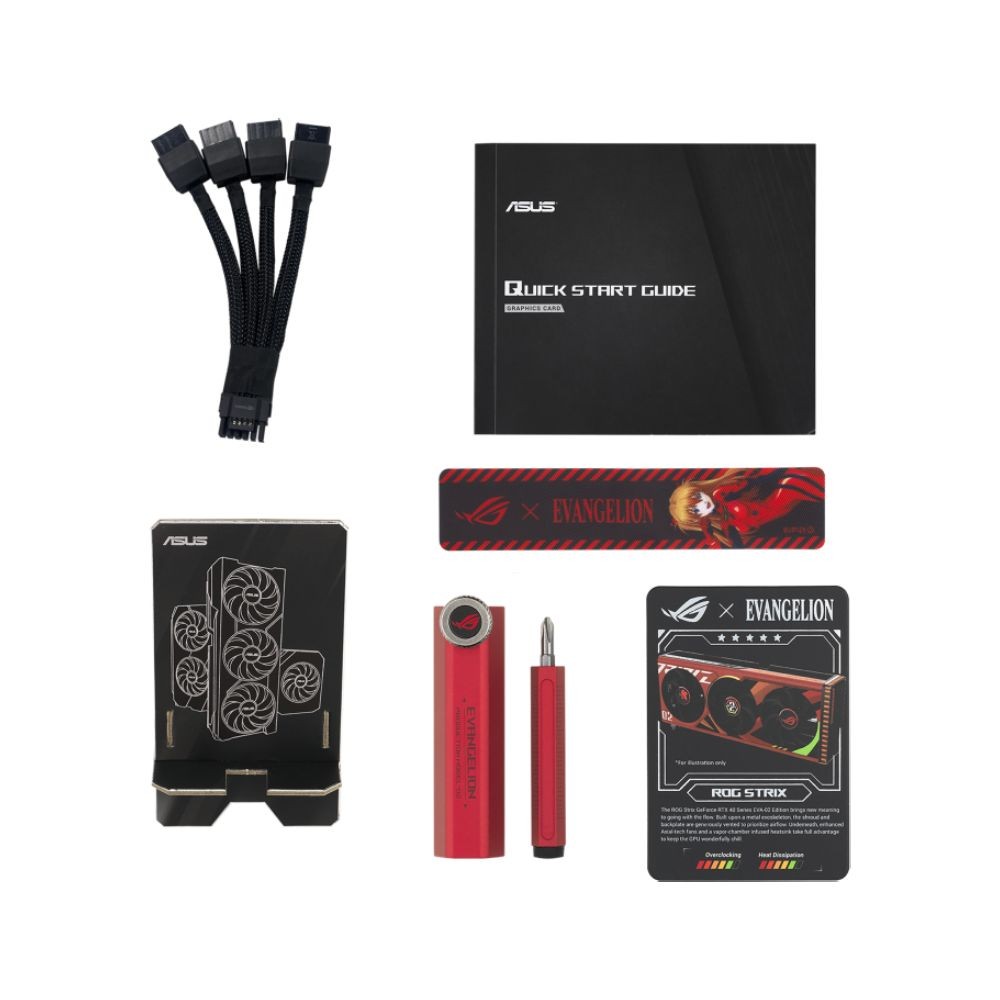 การ์ดจอ ASUS ROG-STRIX-RTX4090-O24G-EVA-02-Edition 24GB GDDR6X 384-bit