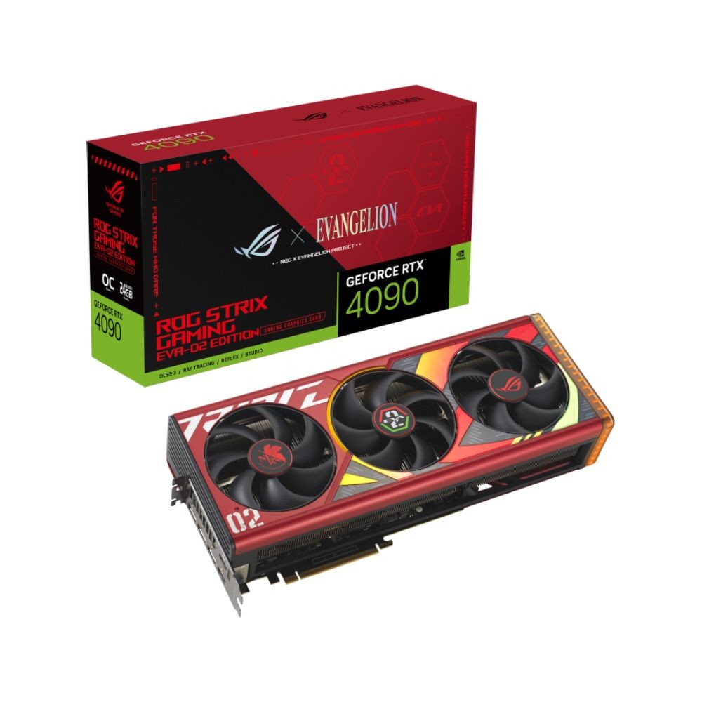 การ์ดจอ ASUS ROG-STRIX-RTX4090-O24G-EVA-02-Edition 24GB GDDR6X 384-bit