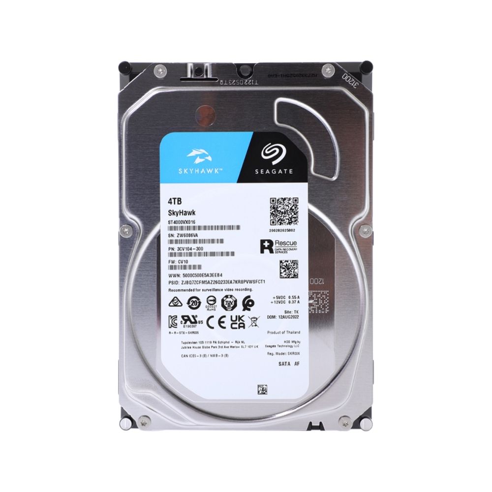 ฮาร์ดดิสก์ Seagate HDD 4TB 5400rpm 256MB SKYHAWK - 3 Year