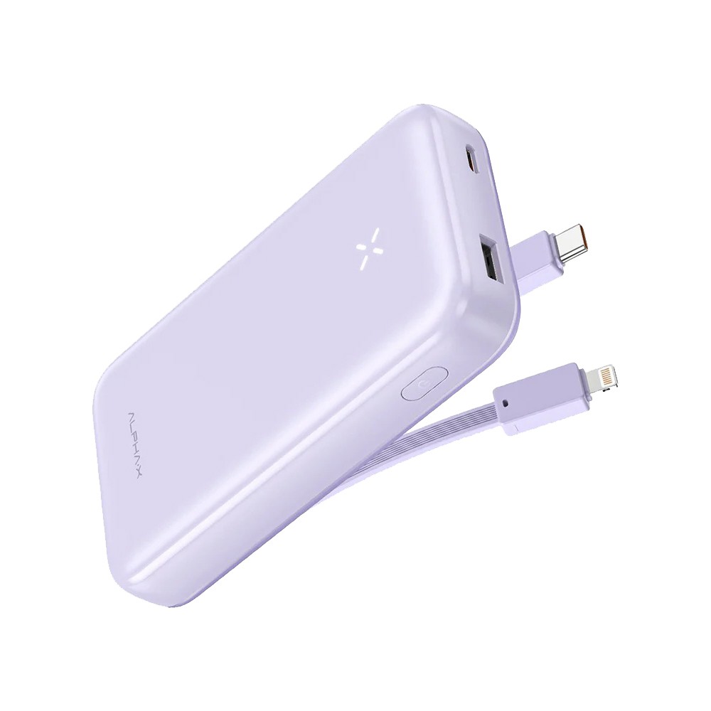 พาวเวอร์แบงค์ ALPHA ความจุ 10,000 mAh PD20W Purple