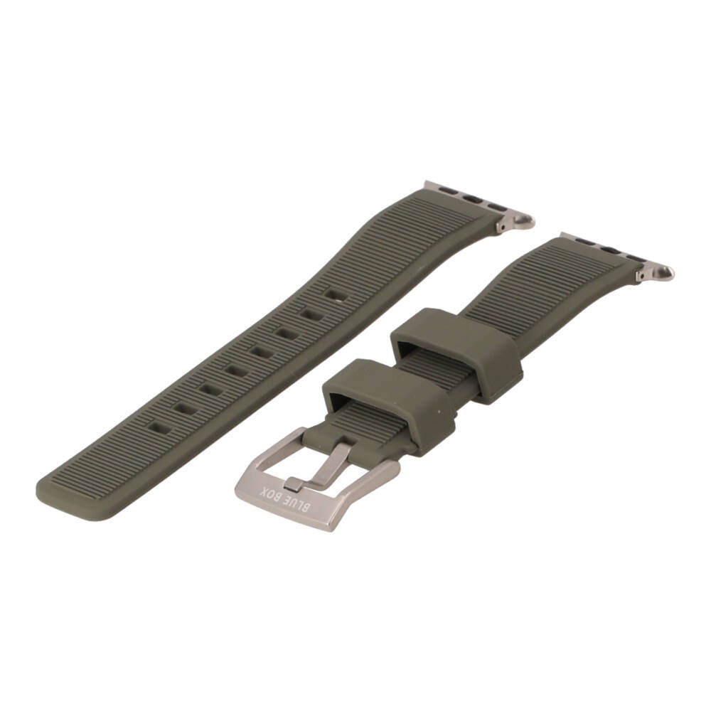 Blue Box Apple Watch Strap 40/41 mm Rubber Blackish Green