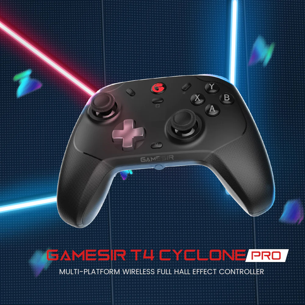 จอยคอนโทรลเลอร์ GameSir T4 Cyclone Pro Wireless Gamepad สีดำ