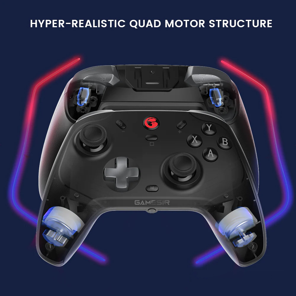 จอยคอนโทรลเลอร์ GameSir T4 Cyclone Pro Wireless Gamepad สีดำ