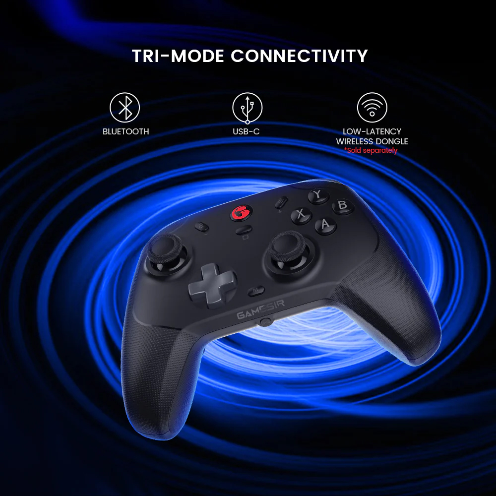 จอยคอนโทรลเลอร์ GameSir T4 Cyclone Pro Wireless Gamepad สีดำ
