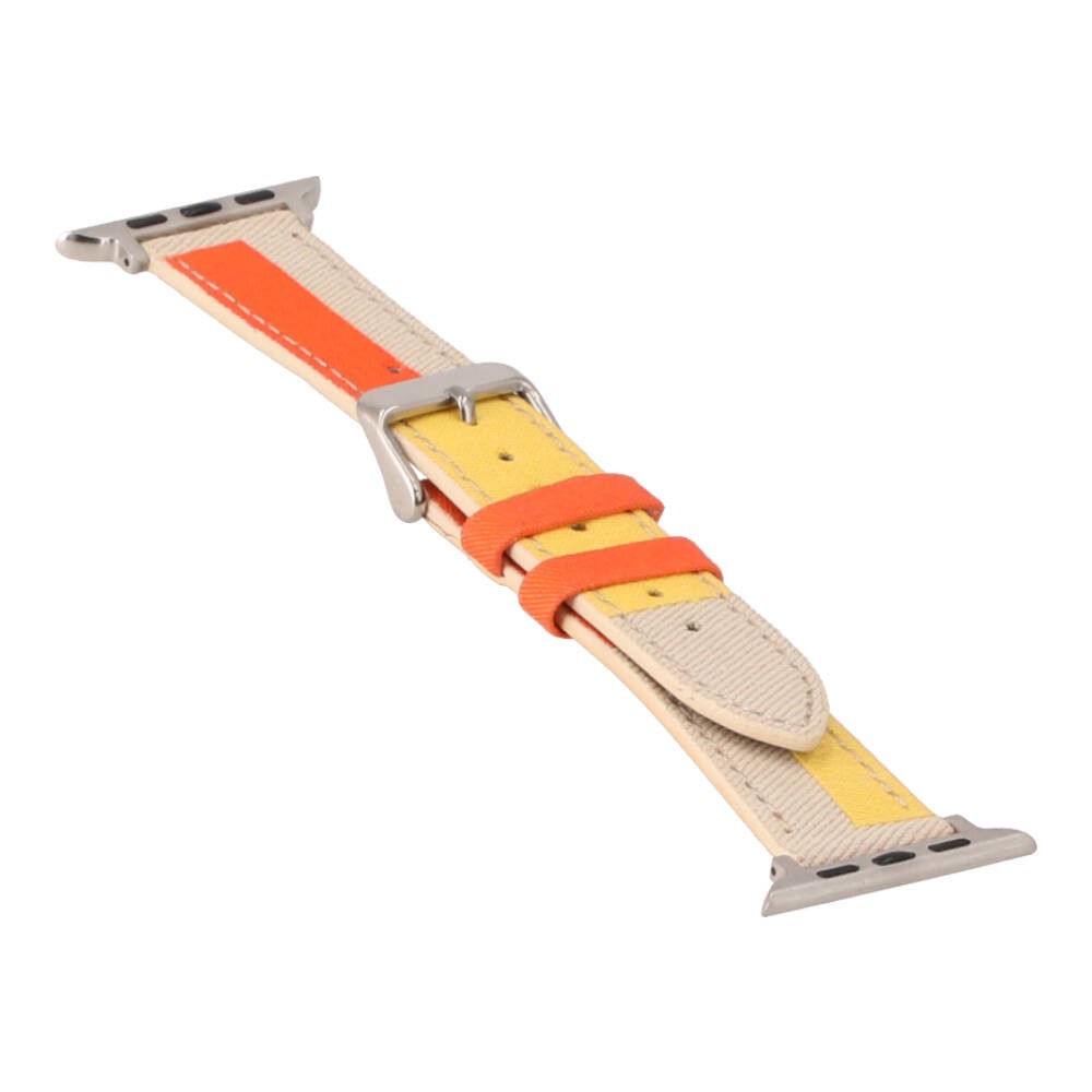 สาย Blue Box Apple Watch Strap 44/45/49mm Jean Texture Cream/Orange/Yellow