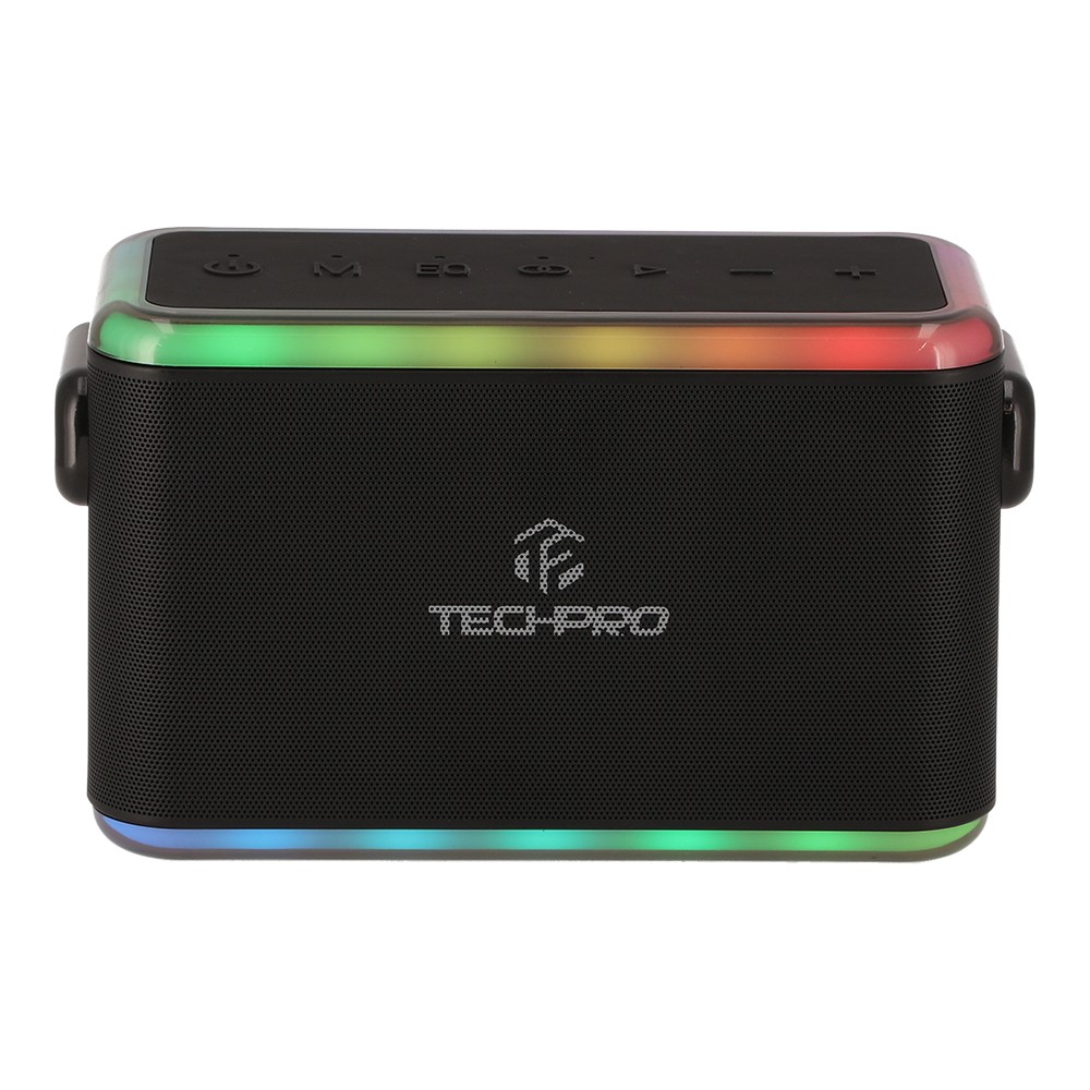 ลำโพงไร้สาย TECHPRO A1 Powerful 80W Stereo Sound สี Black