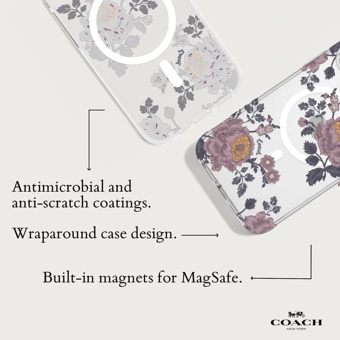 Coach iPhone 15 Pro Max with MagSafe Protective Moody Floral