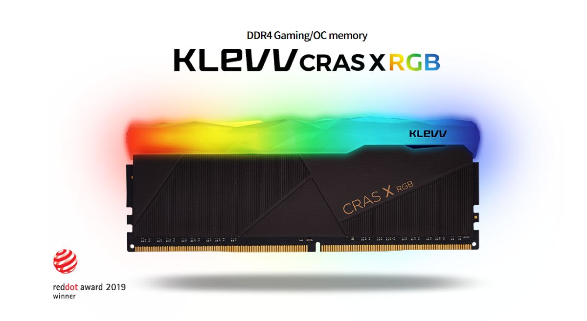 แรมพีซี Klevv DDR4 16GB/3200MHz.CL16 (2x8GB) Cras X RGB OC Gaming